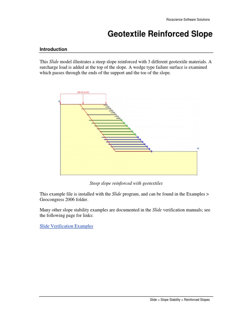 Geotextile Reinforced Slope | PDF | Technology & Engineering