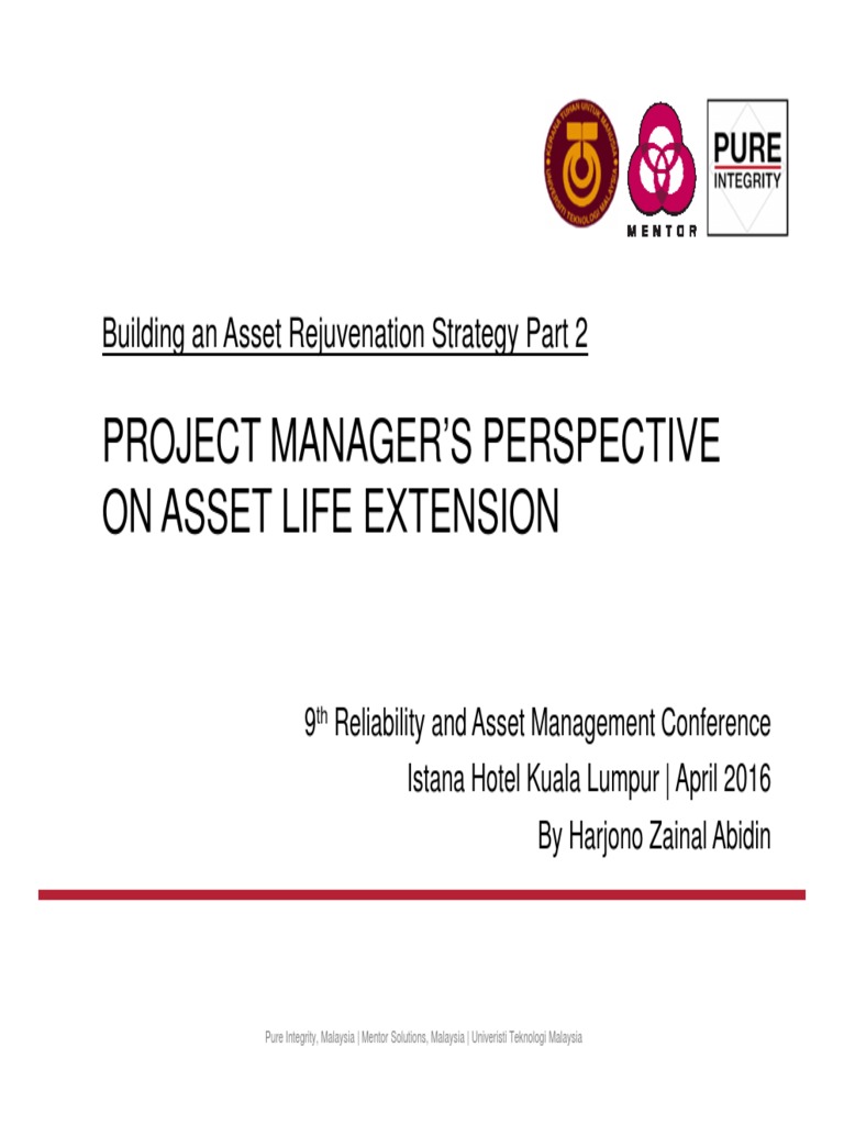 Building Asset Rejuvenation Strategy RAMS Conference Kuala Lumpur April ...