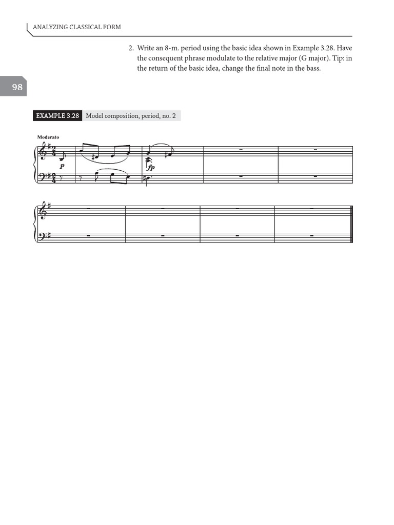 Example 3.28: Analyzing Classical Form | PDF | Teaching Methods ...