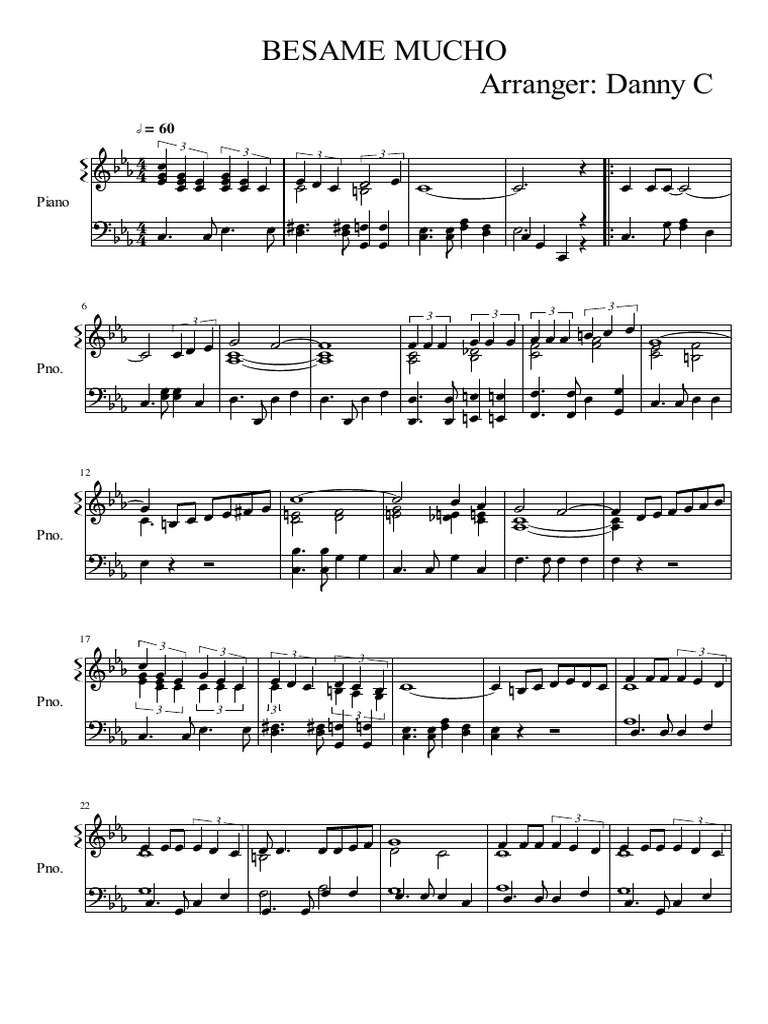 Besame Mucho Piano | PDF