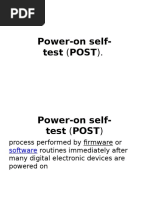 Power On Self Test | PDF | Bios | Booting