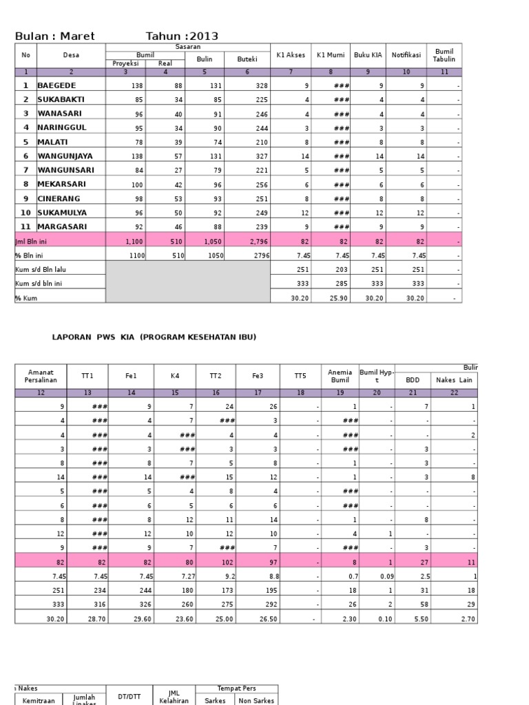 Lap PWS Ibu Maret | PDF