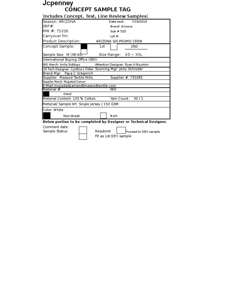 Concept Sample Tag: (Includes Concept, Test, Line Review Samples) | PDF ...