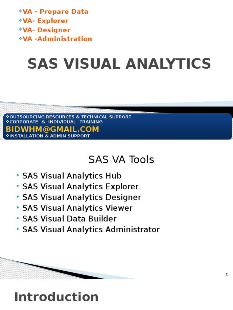 SAS Visual Analytics Training | PDF | Sas (Software) | Microsoft Excel