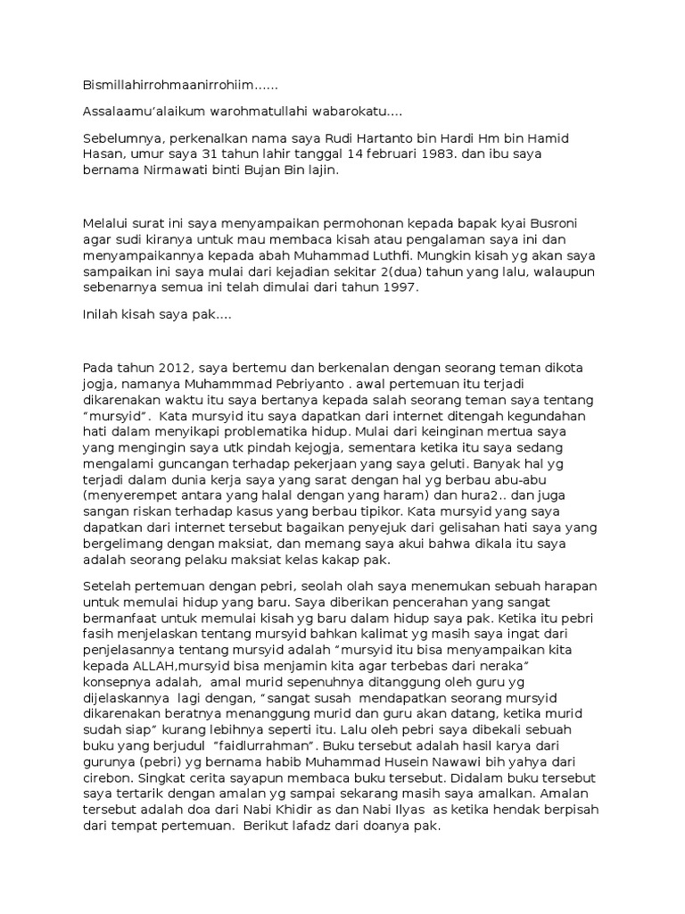 Bismillah | PDF | Agama & Spiritualitas