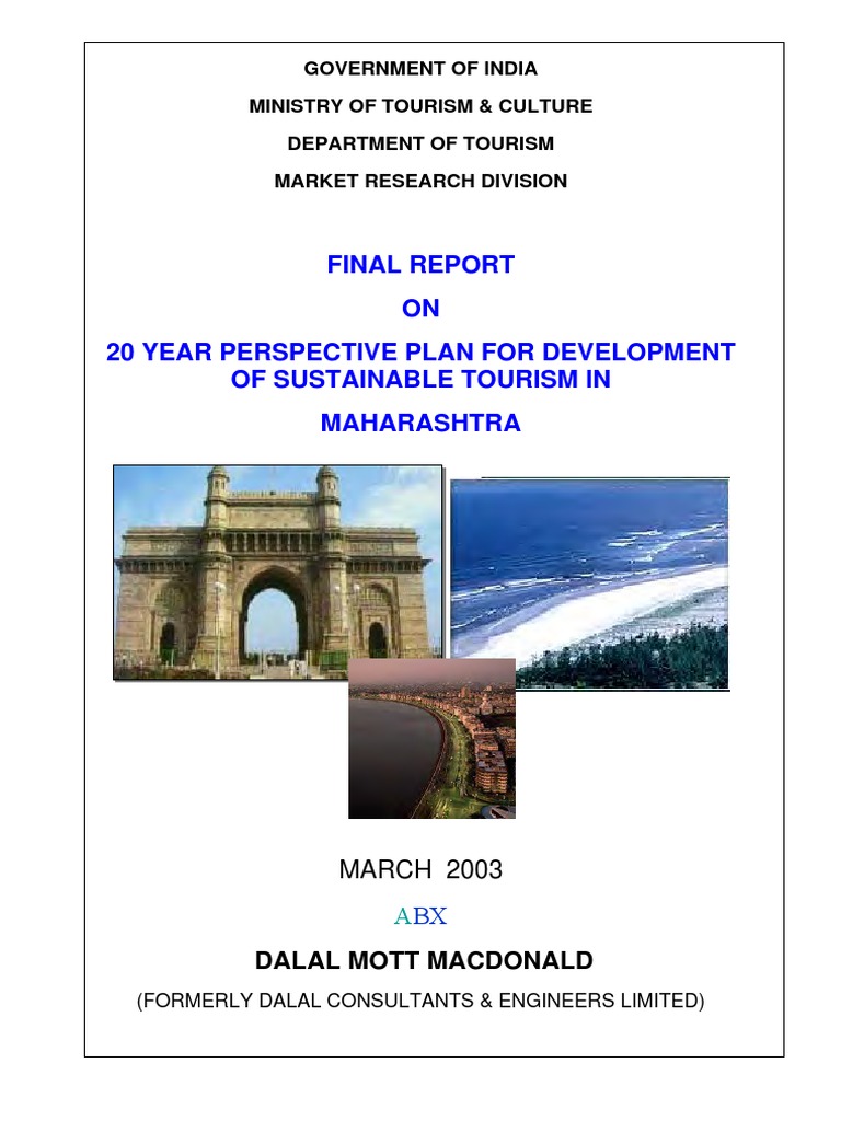 Sustainable Tourism Plan for Maharashtra | PDF | Tourism | Infrastructure