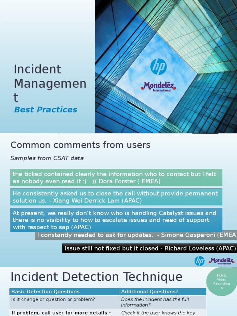 Incident Management Best Practices | PDF | Communication | Computing