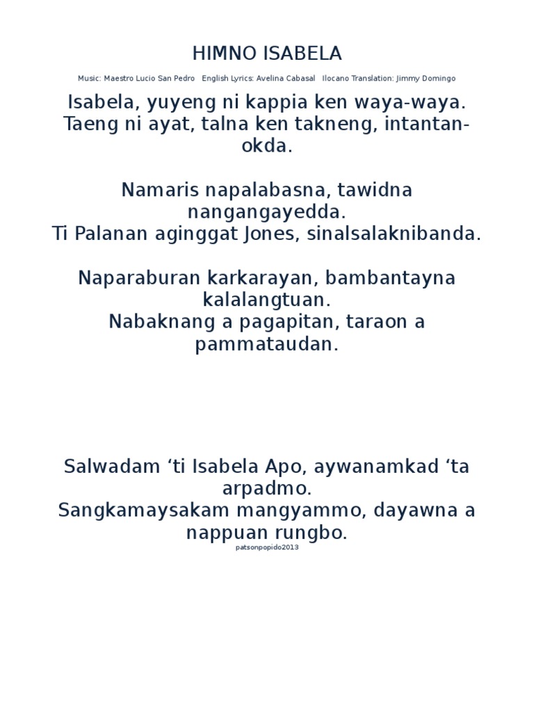 Himno Isabela | PDF | Idiomas