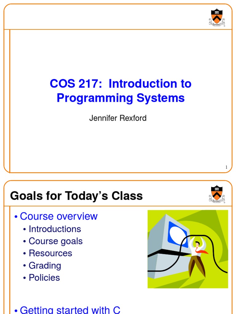COS 217: Introduction To Programming Systems: Jennifer Rexford | PDF ...