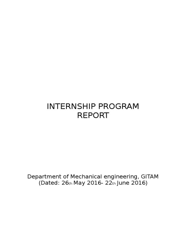 Internship Program | PDF | Ships | Watercraft
