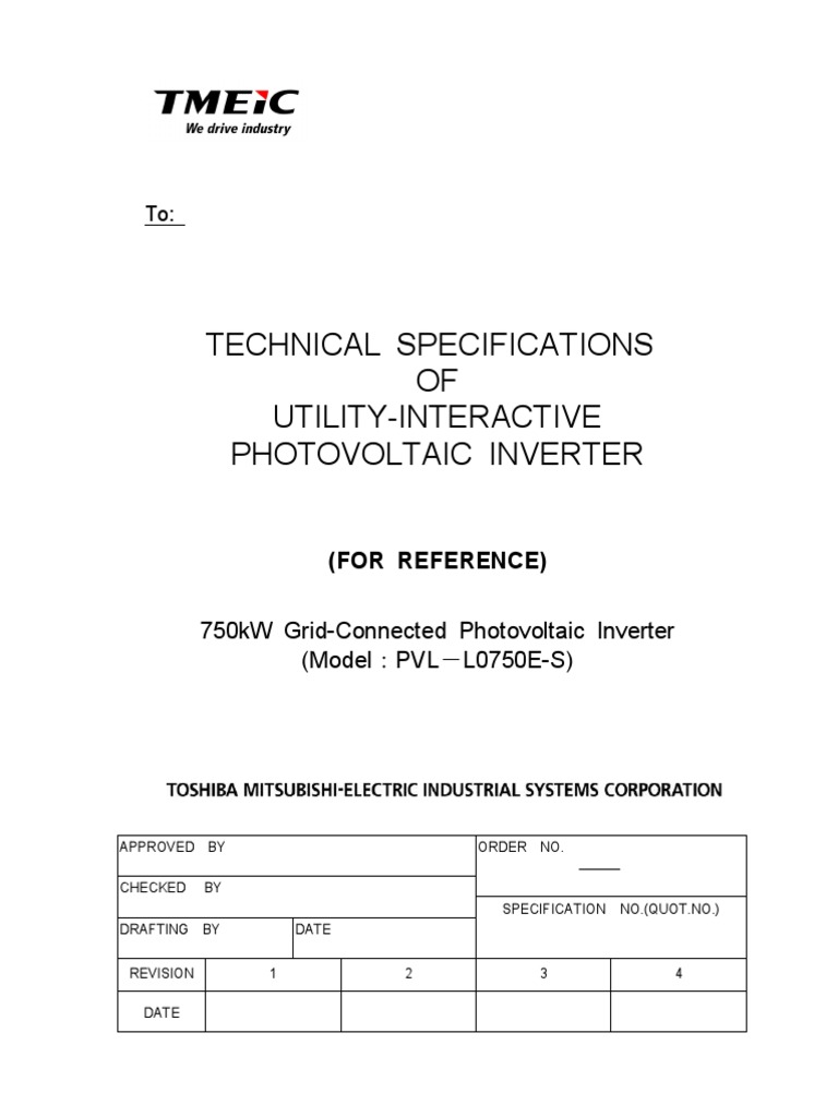 Technical Data Sheet | PDF | Power Inverter | Electromagnetic Compatibility
