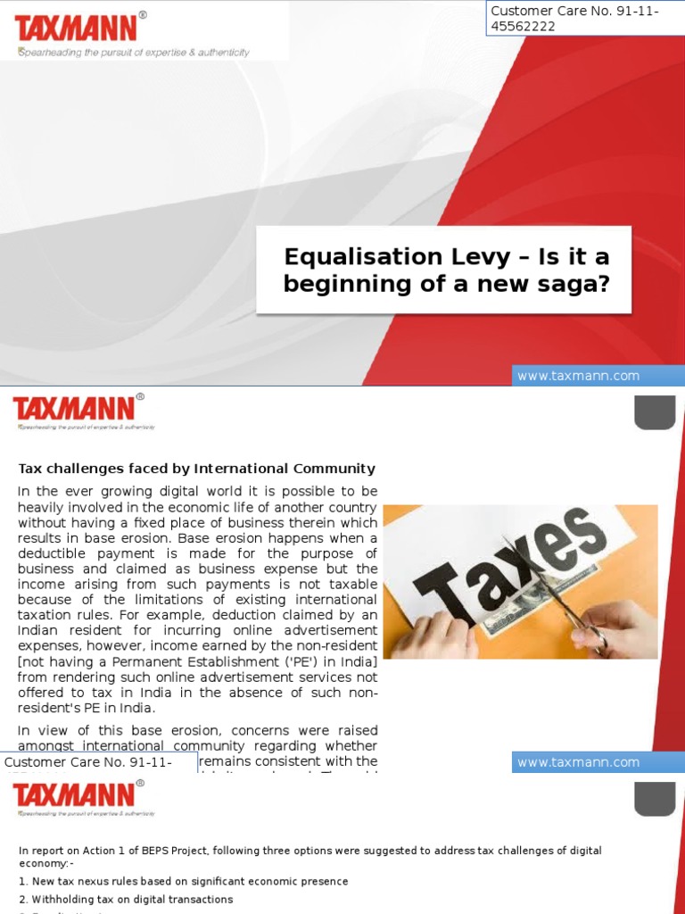 Equalisation Levy Is It A Beginning of A New Saga | PDF | Government ...