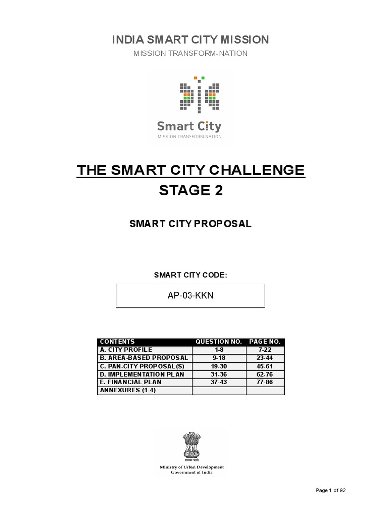 Kakinada Smart City Plan | PDF | Economies | Energy And Resource