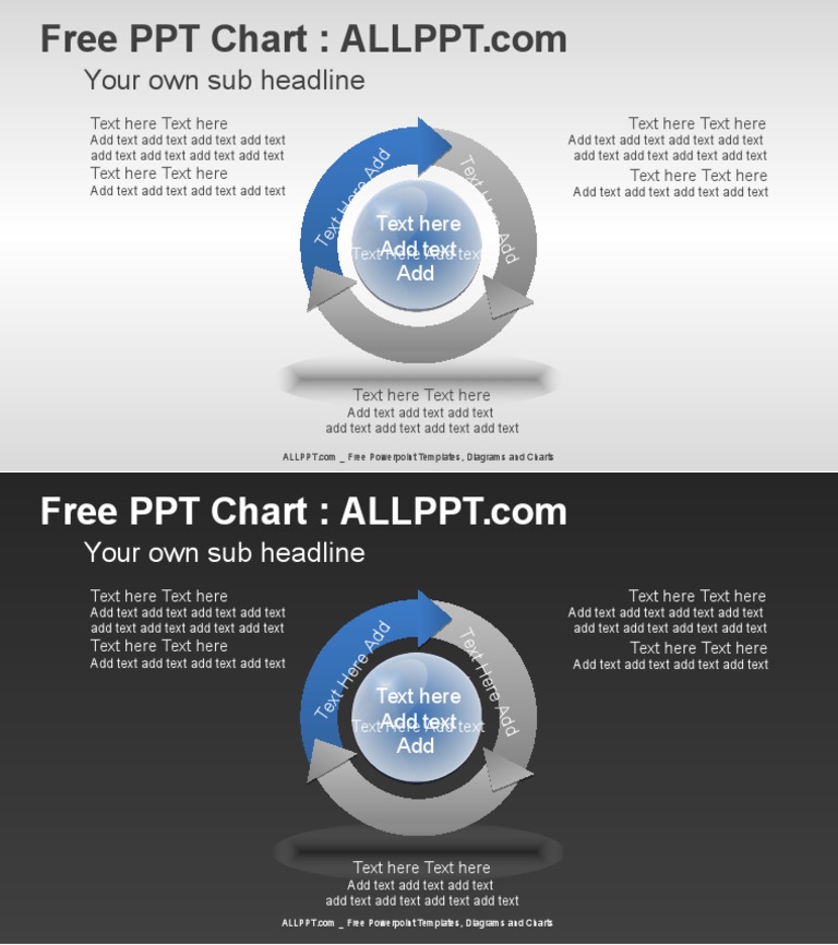 3 Stage Cycle Diagrams PowerPoint Widescreen1 | PDF