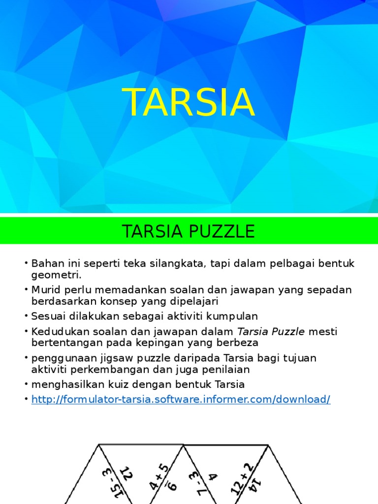 Tarsia | PDF