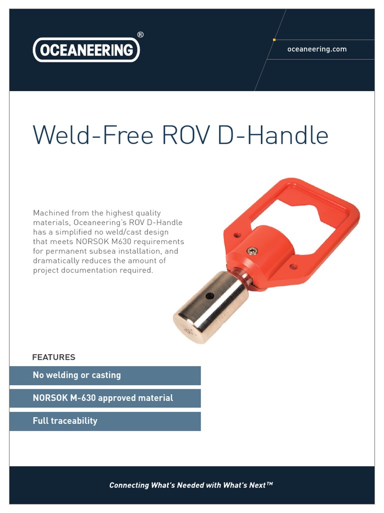 Weld-Free ROV D-Handle: Features Features | PDF | Business