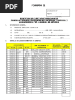 Modelo de Formato Rendicion | PDF | Derecho