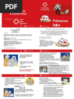 Primeros Auxilios Triptico | PDF | Lavado de manos | Especialidades Medicas