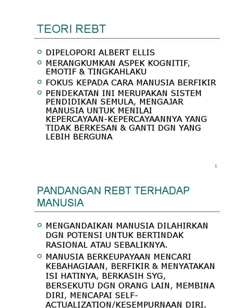 Teori REBT | PDF