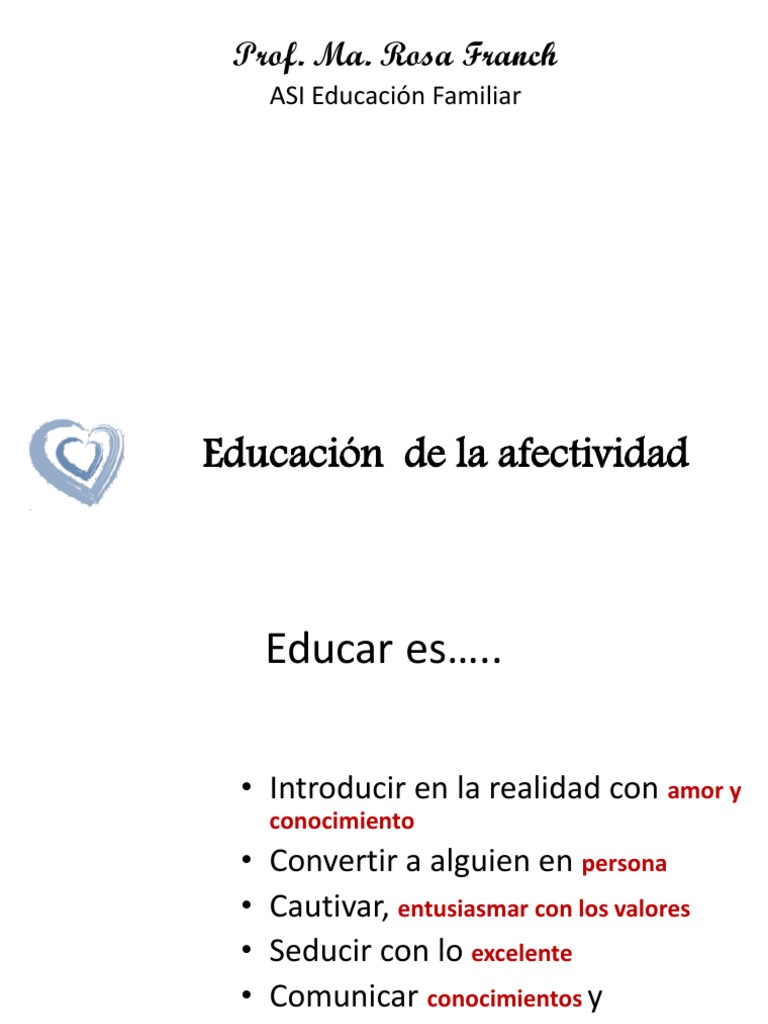 Educacion De La Afectividad Uca Pdf Descargar Gratis Pdf Amor