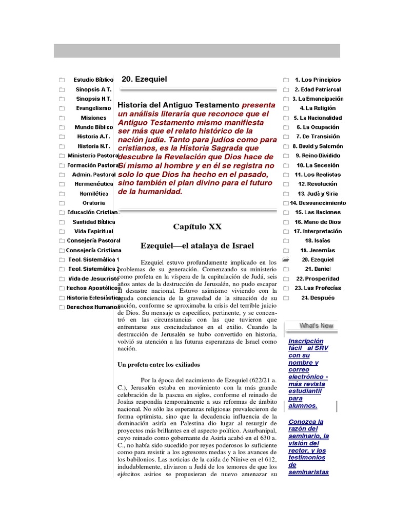 Conociendo Al Profeta Ezequiel Pdf Ezequiel Jeremías