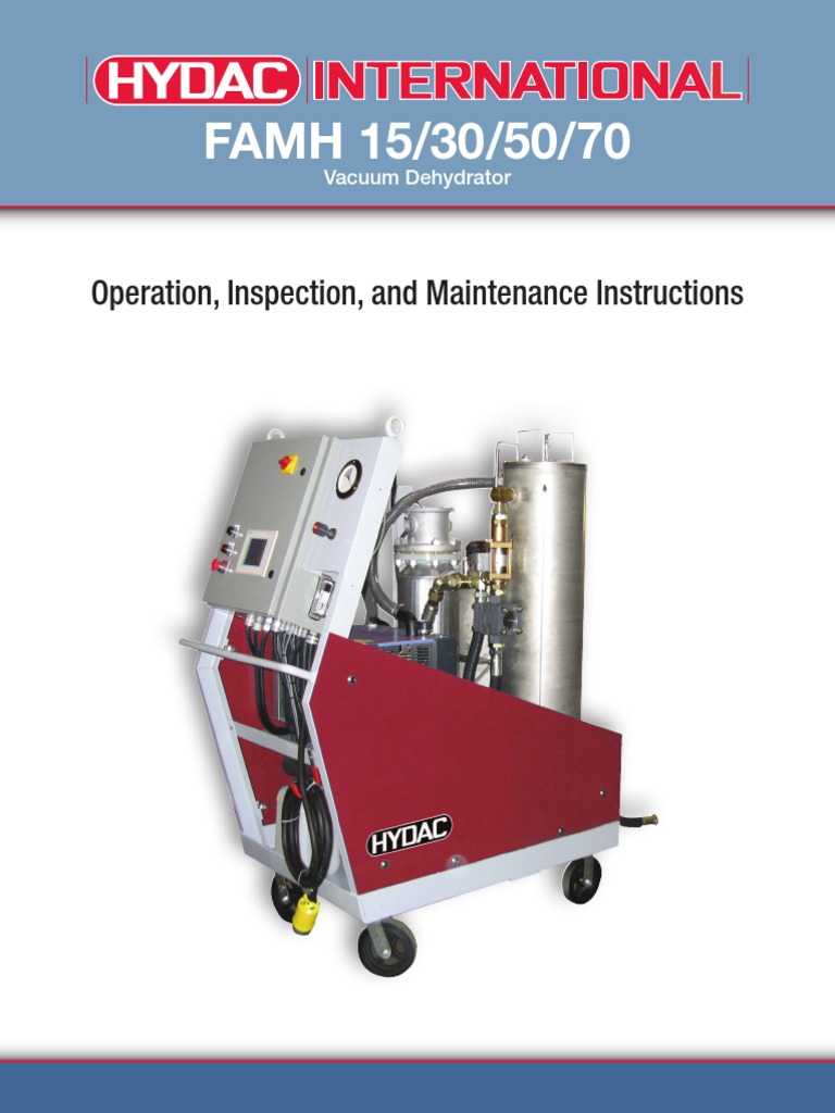 Hydac FAMH Manual | PDF | Pump | Filtration