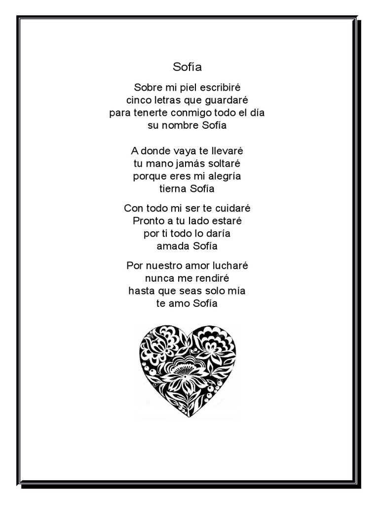Poema para Sofía | PDF