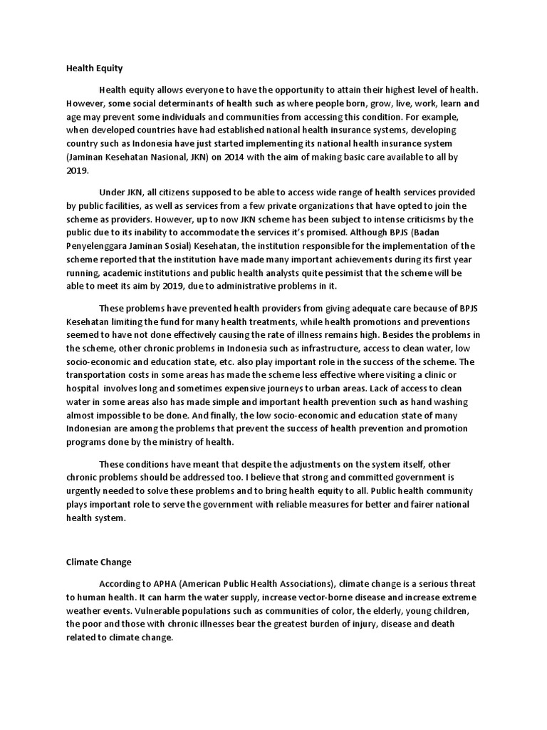 Letter of Intent | PDF | Health Equity | Chronic Condition