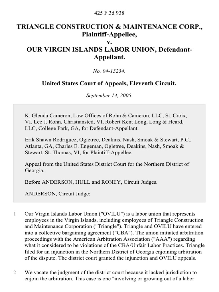 Court Lacks Jurisdiction in Labor Arbitration | PDF | Injunction ...