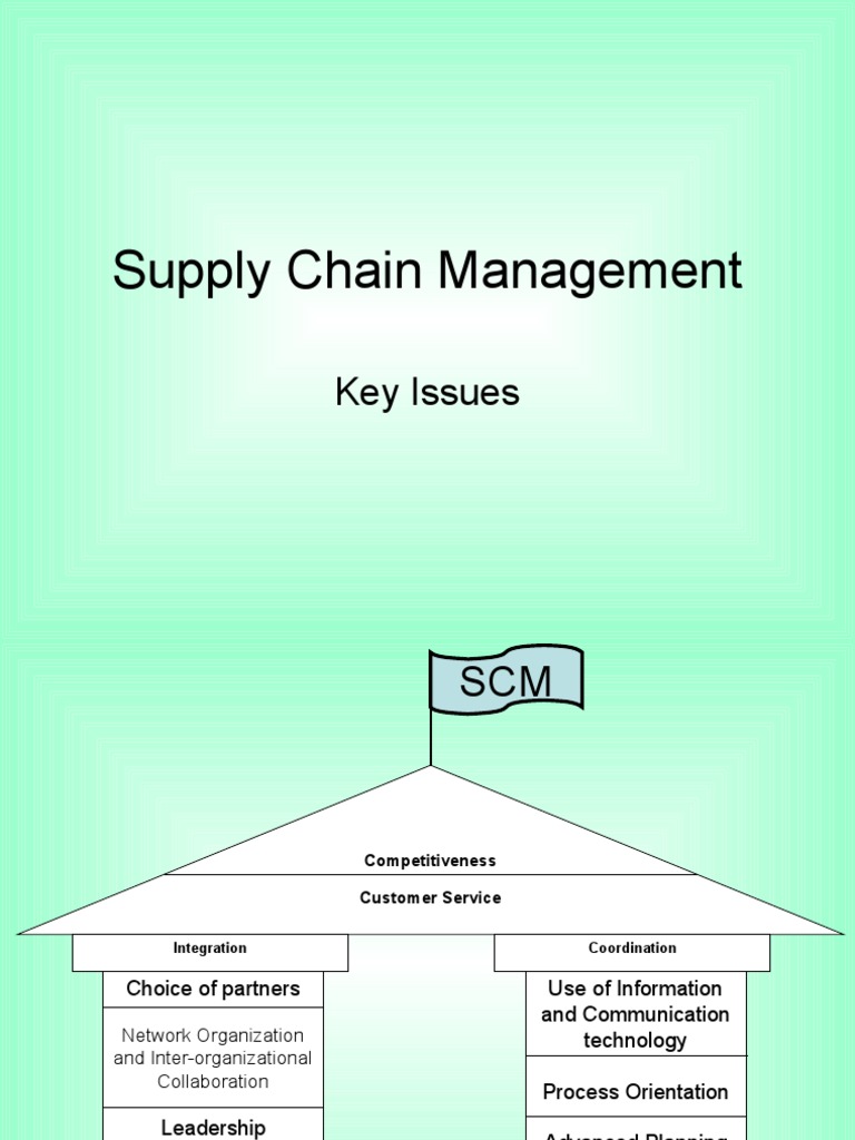 SCM Key Issues | PDF | Supply Chain Management | Supply Chain