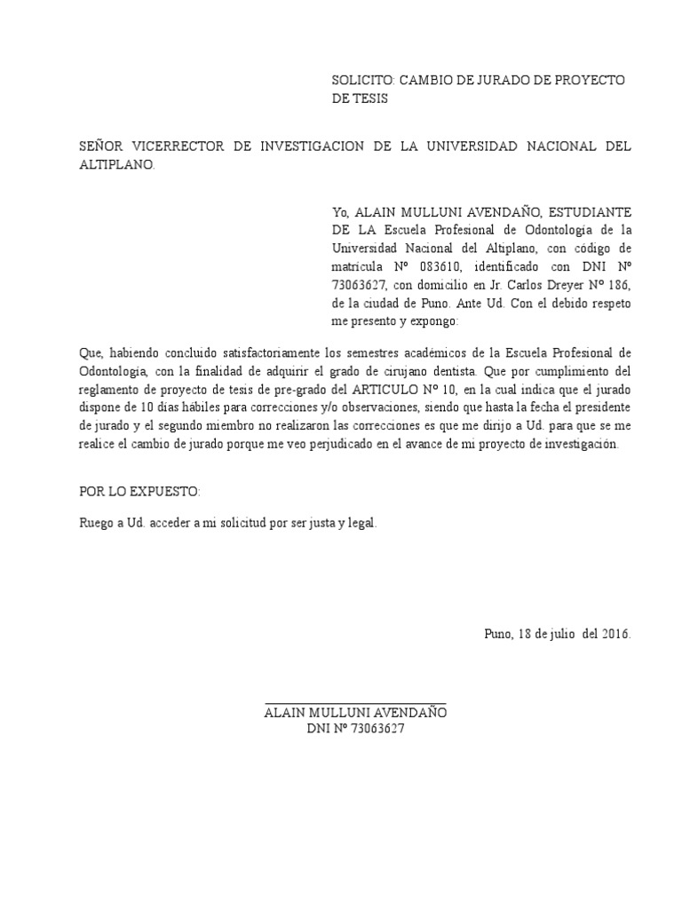 Solicitud-Cambio Jurado | PDF