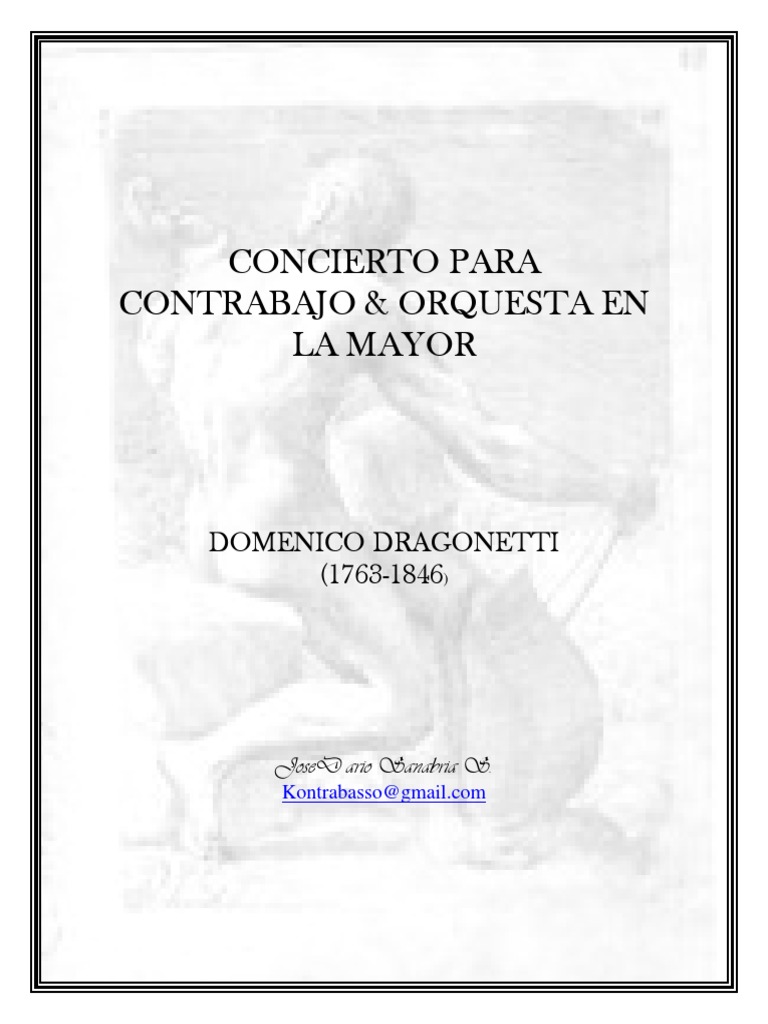 Dragonetti - Concerto - Score | PDF