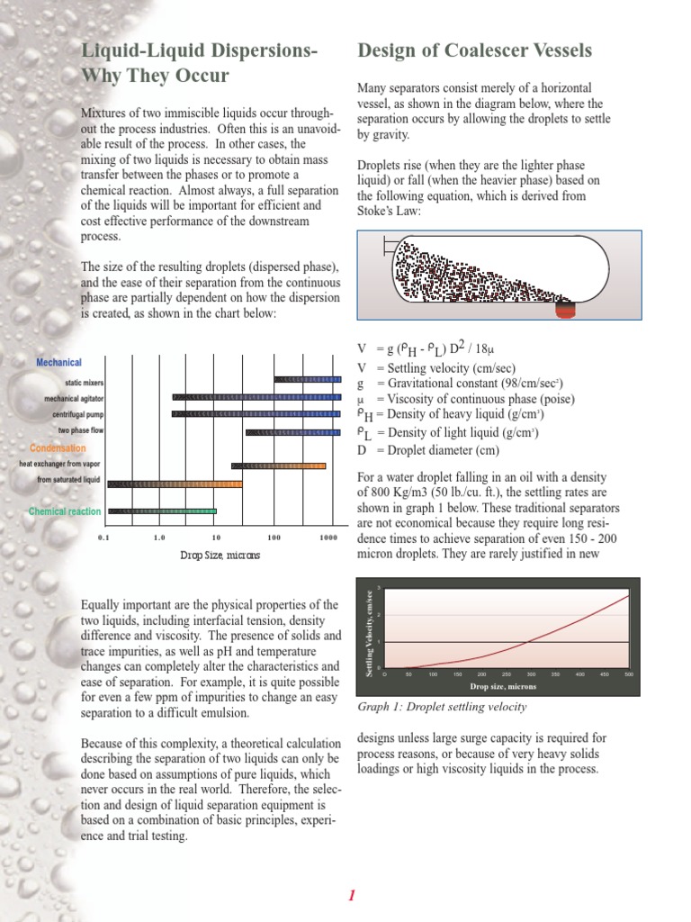 Coalesce R | PDF | Drop (Liquid) | Liquids
