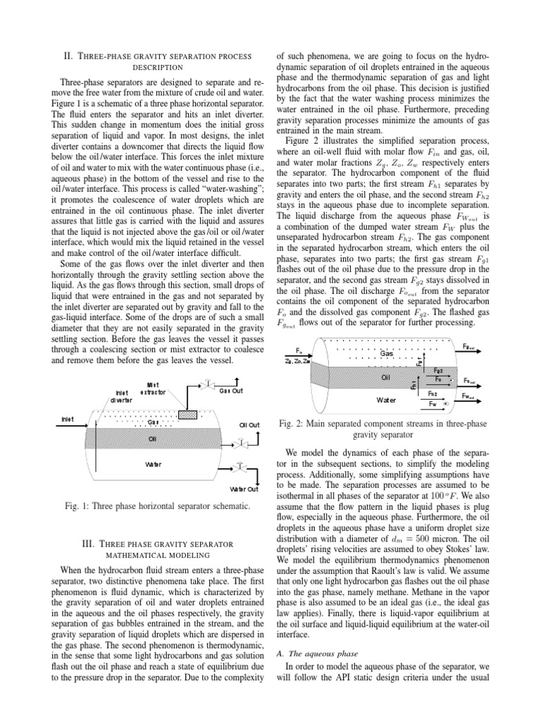 Modeling 3 Phase Separator | PDF | Phase (Matter) | Gases