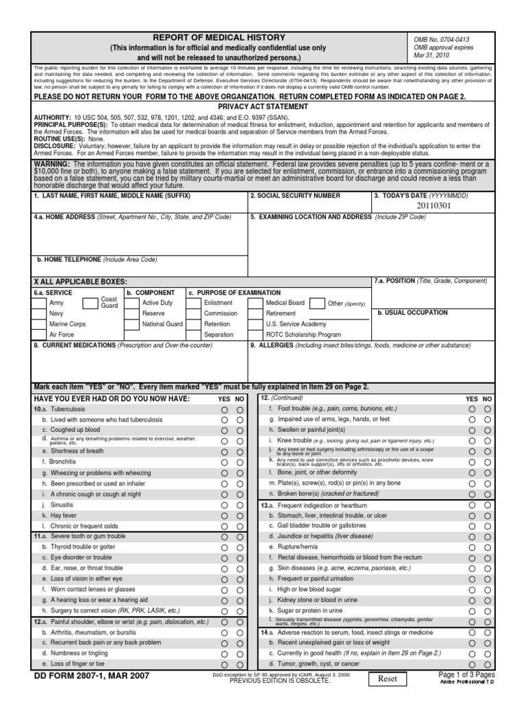 dd2807-1 | Military Discharge | Physician | Free 30-day Trial | Scribd