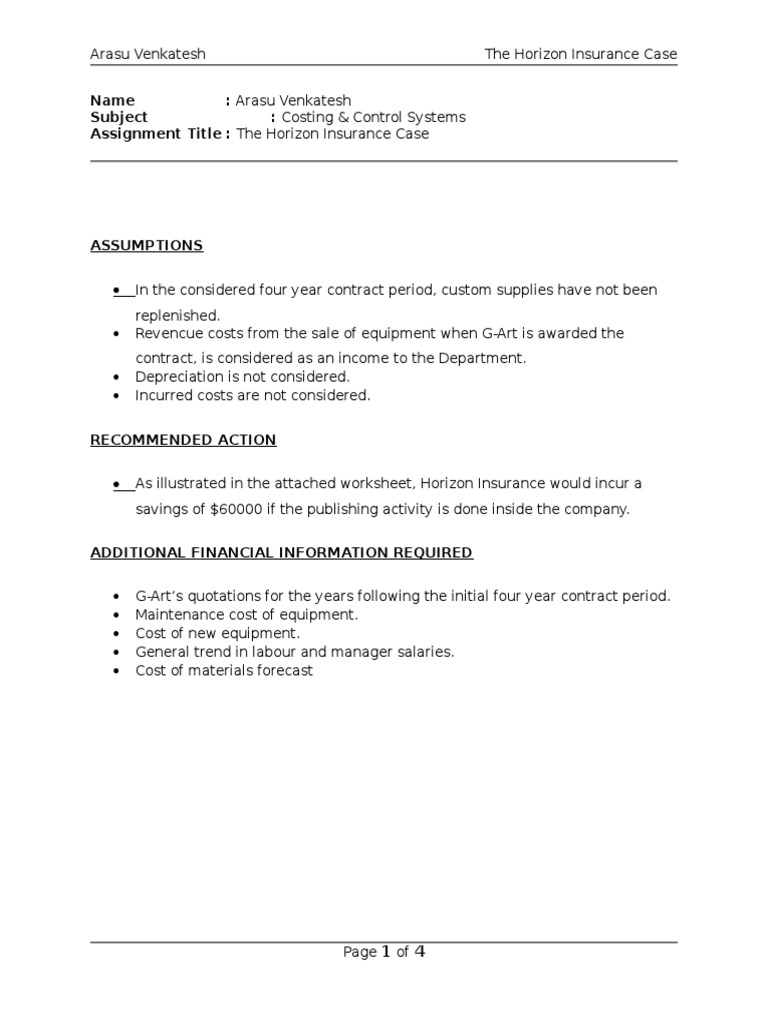 Horizon Insurance | PDF | Economies | Business