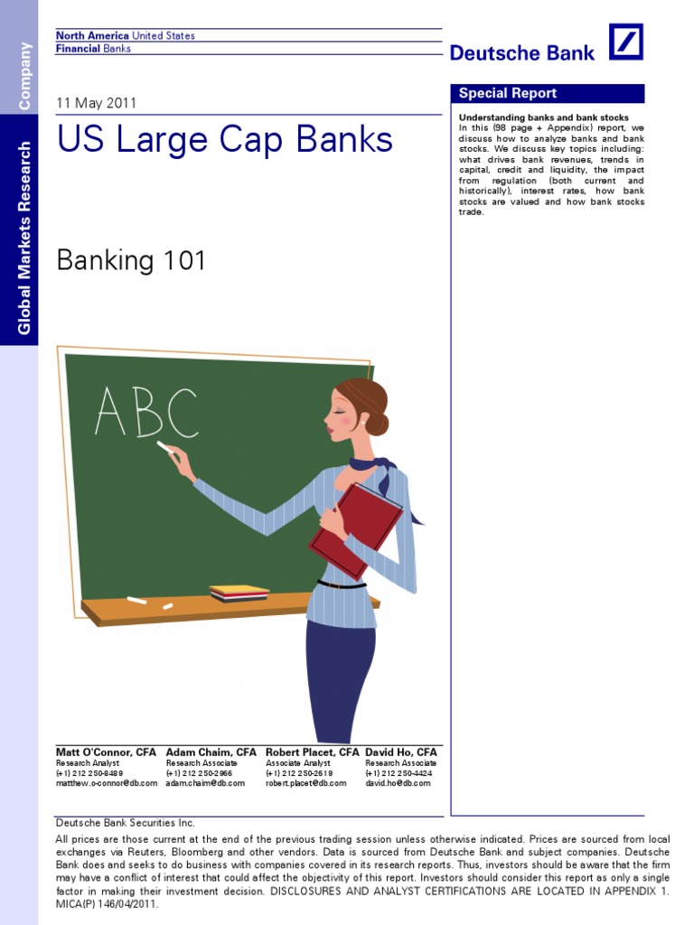 Banking 101 - Large Cap Bank Primer - Deutsche Bank (2011) PDF ...