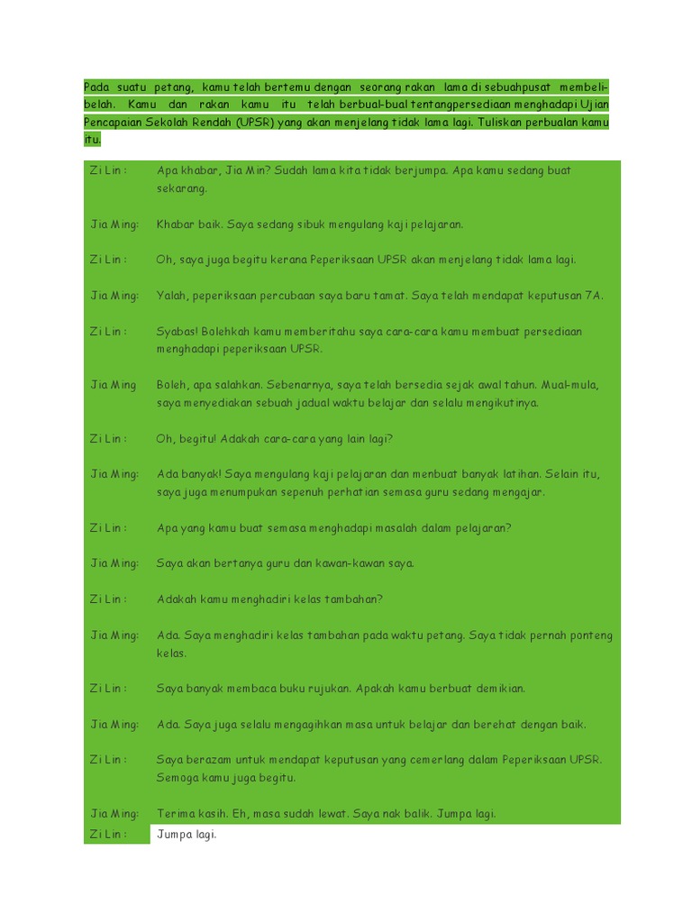 Karangan Dialog | PDF