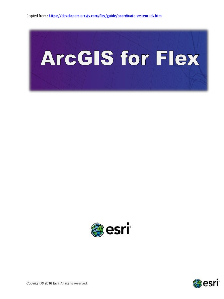 ArcGIS With Flex | PDF | Arc Gis | Esri
