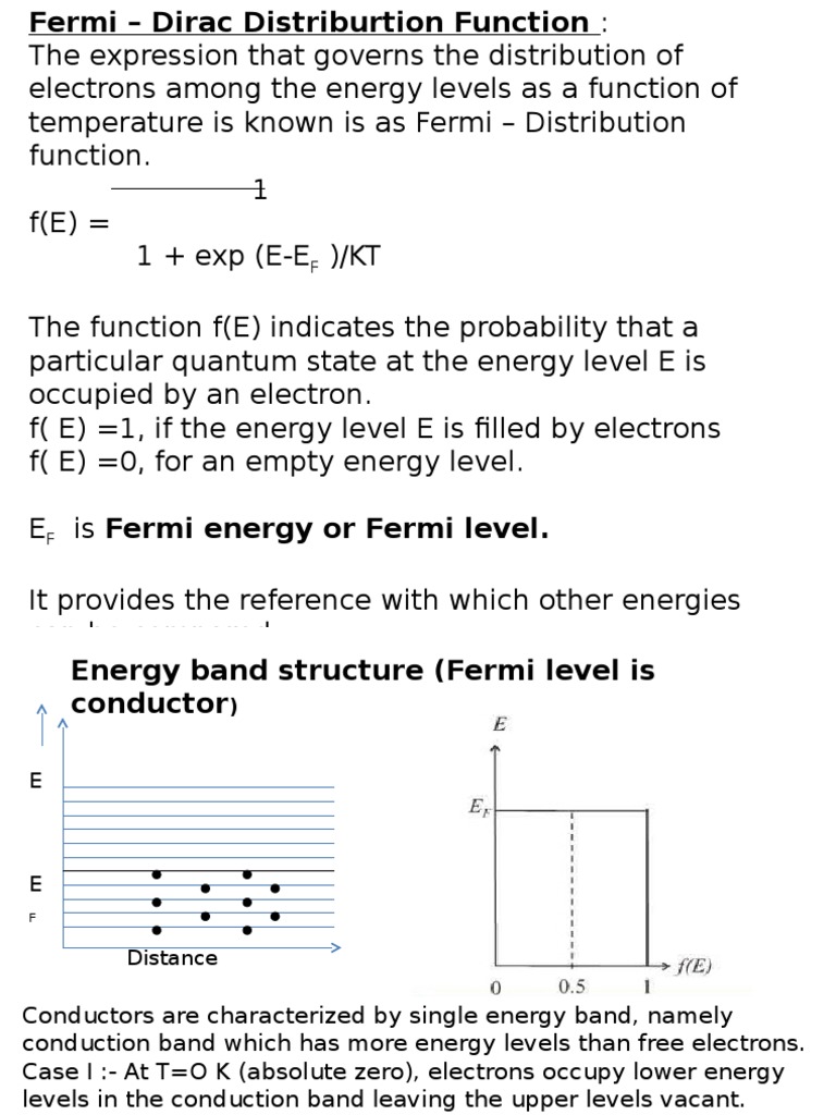 Fermi Level | PDF | Doping (Semiconductor) | Electron Hole