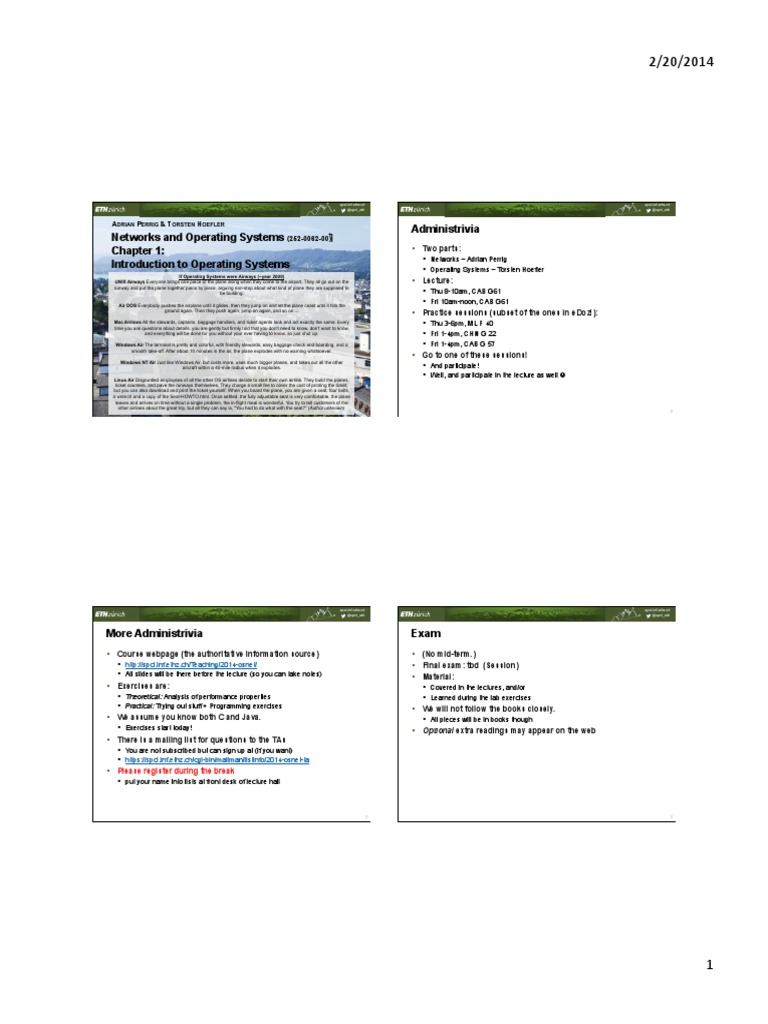 Lec1 4 | PDF | Kernel (Operating System) | Operating System