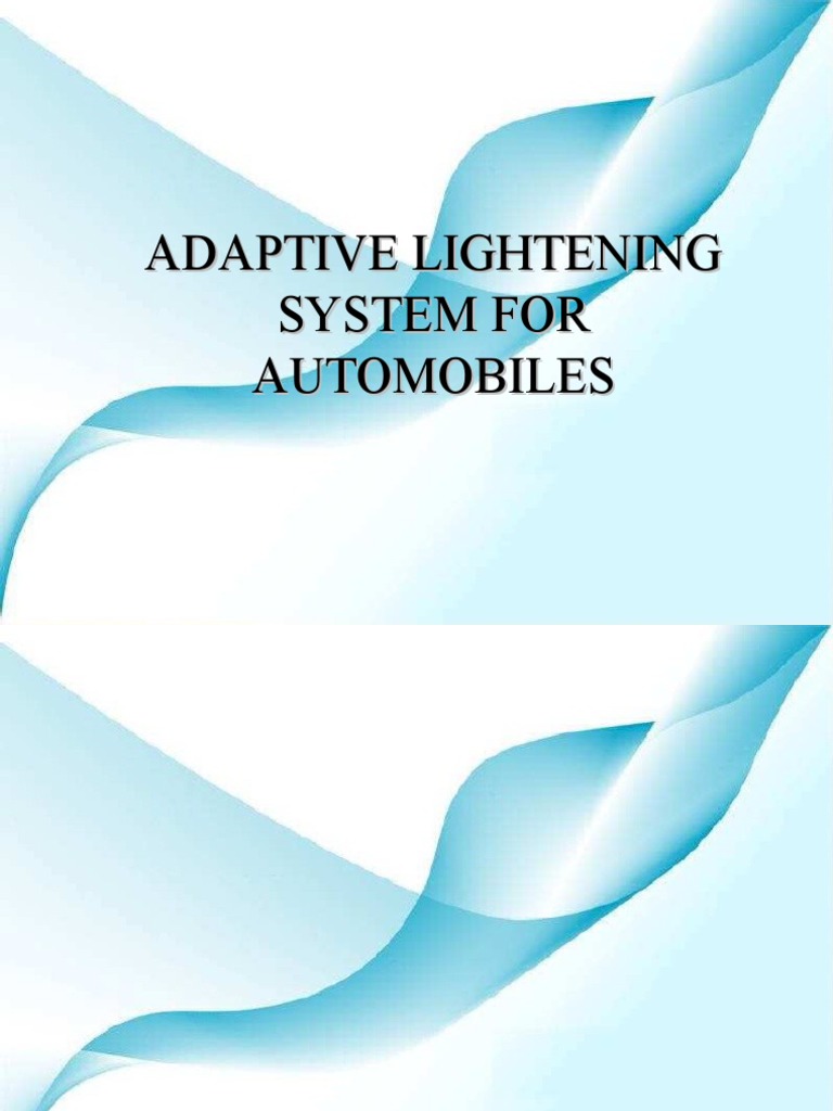 Adaptive Lightening System For Automobiles | PDF | Headlamp | Digital ...