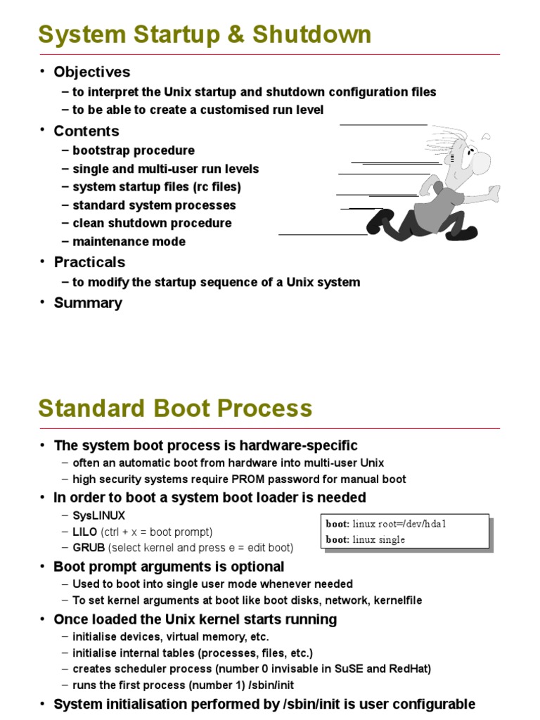 5 System Startup and Shutdown | PDF | Booting | Classes Of Computers