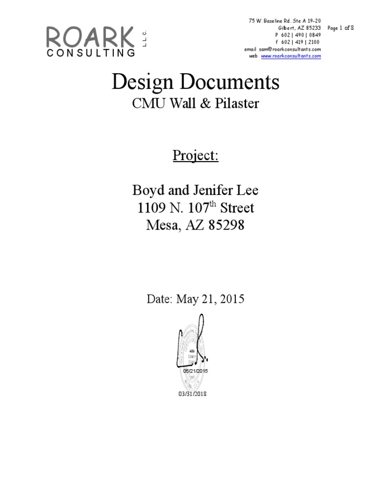 Cmu Pilaster | PDF | Bending | Continuum Mechanics