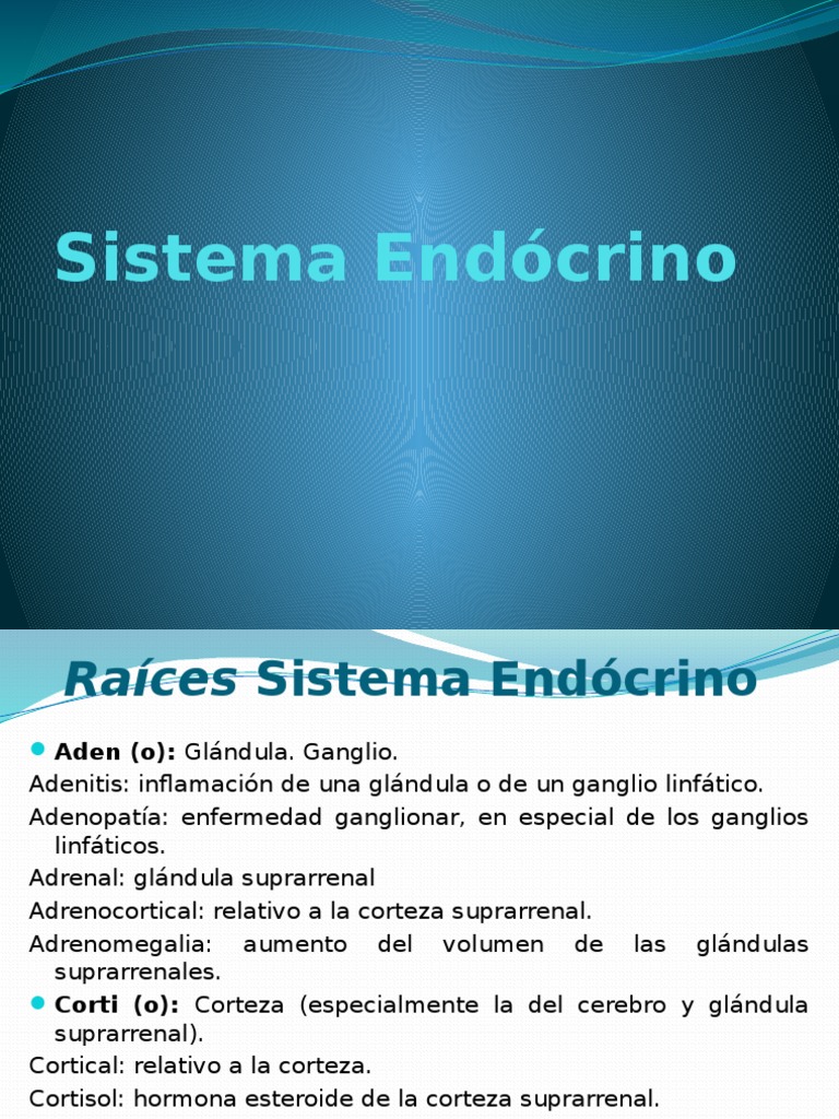 Sistema Endócrino | PDF | Hormona estimulante de la tiroides | Hormona