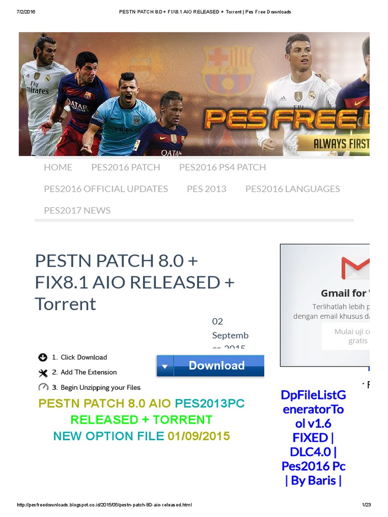 Pestn Patch 8.0 + Fix8 PDF | PDF | Sports Competitions | Sports