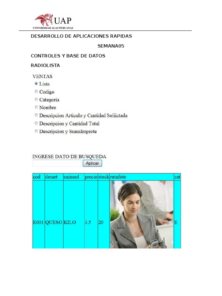 Controles y Base de Datos | PDF | Teaching Methods & Materials | Computers
