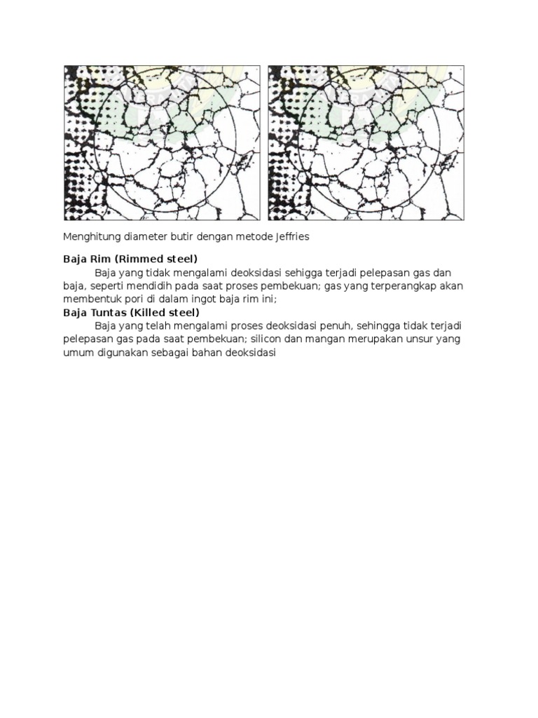 Metode Jeffries untuk Diameter Butir Baja | PDF | Teknologi & Rekayasa