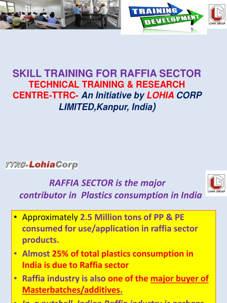 Skill Training For Raffia Sector TTRC LOHIA CORP April 2016 ...