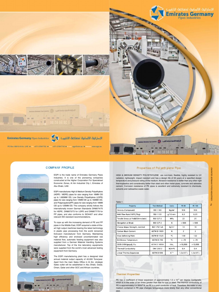 Egpi PDF | PDF | Polyethylene | Pipe (Fluid Conveyance)